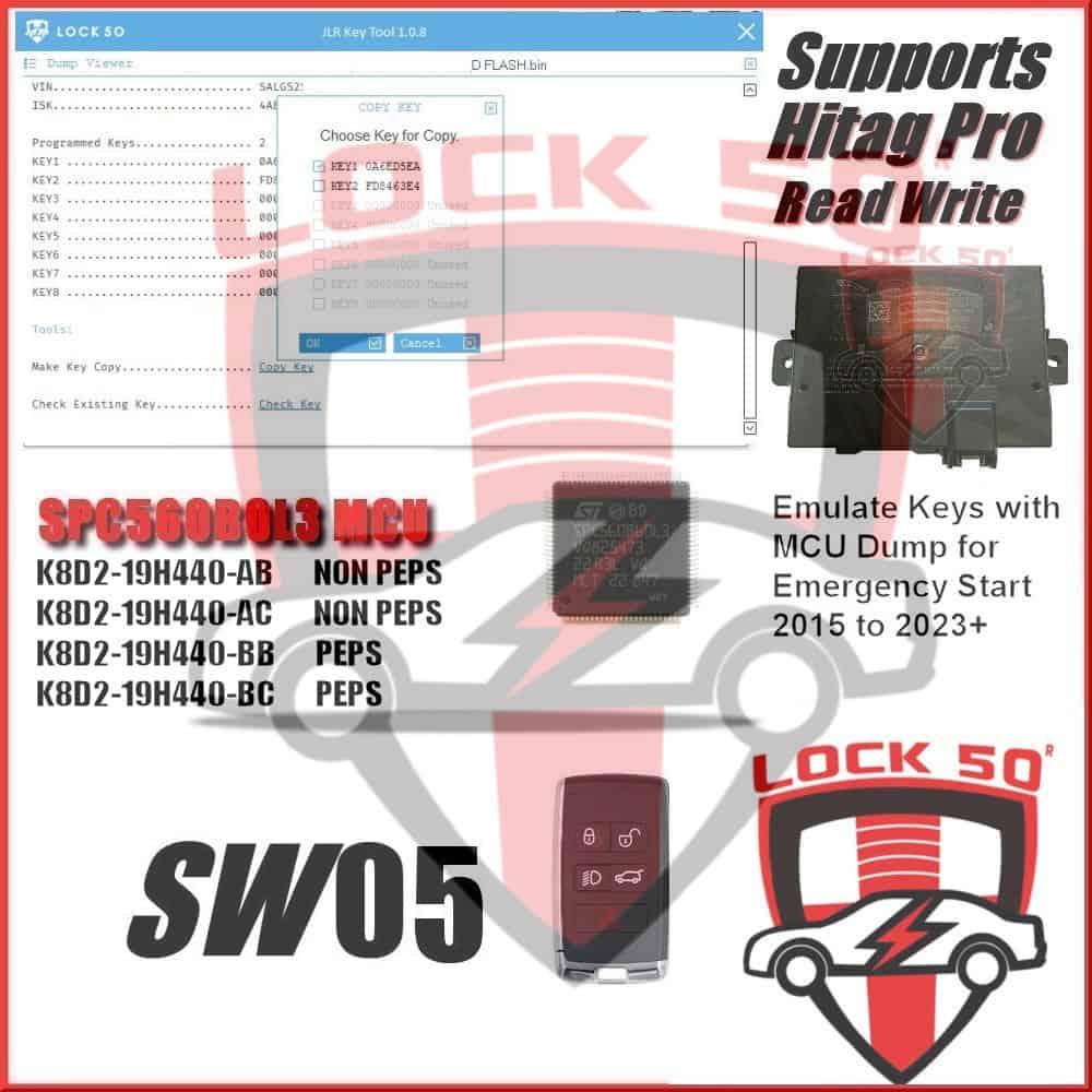 Module Included in the Lock50 HW01 Tool Software What is the SW04 for ...