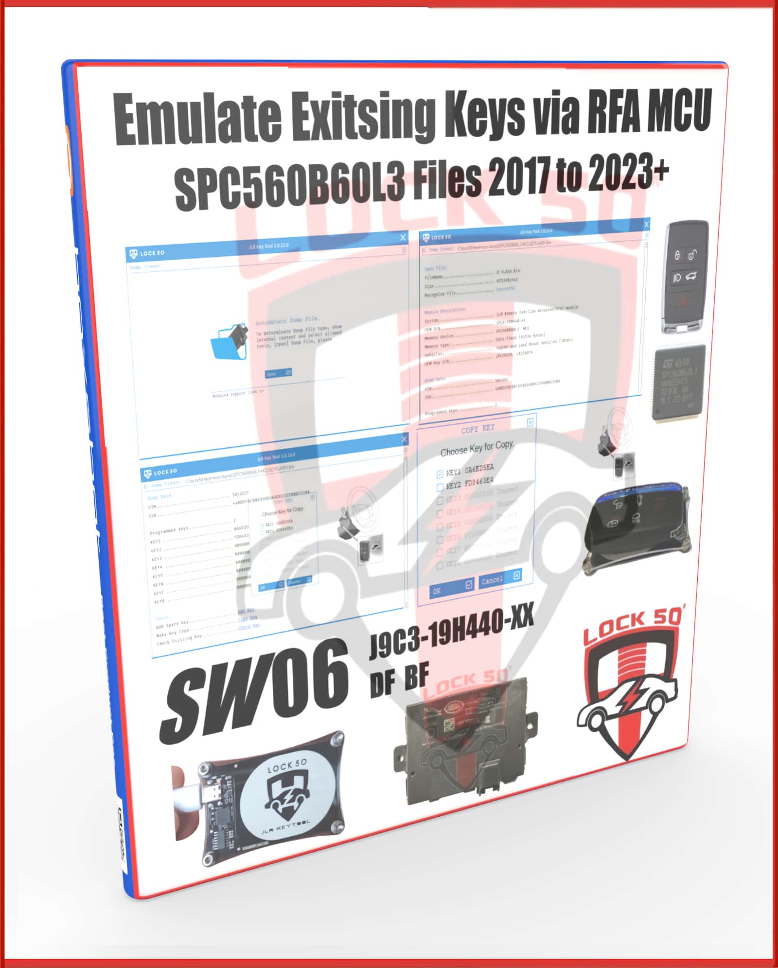 SW 06 - FREE with Lock50 HW01 & HW04 Jaguar J9C3-19H440-DF J9C3-19H440-BF Module for MCU ...