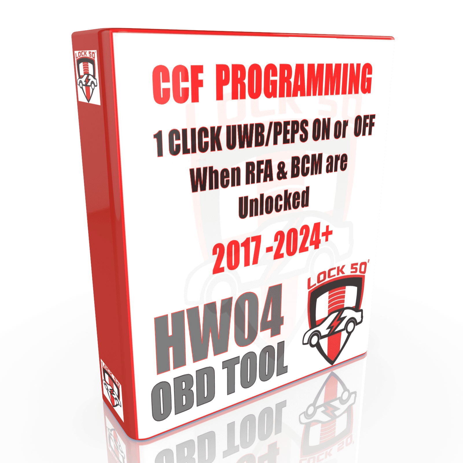Lock50 HW04 OBD-A B & C Tool JLR 2017 to 2024+ CCF UWB/PEPS ON or OFF 1 Click Modify (Unlocked ...