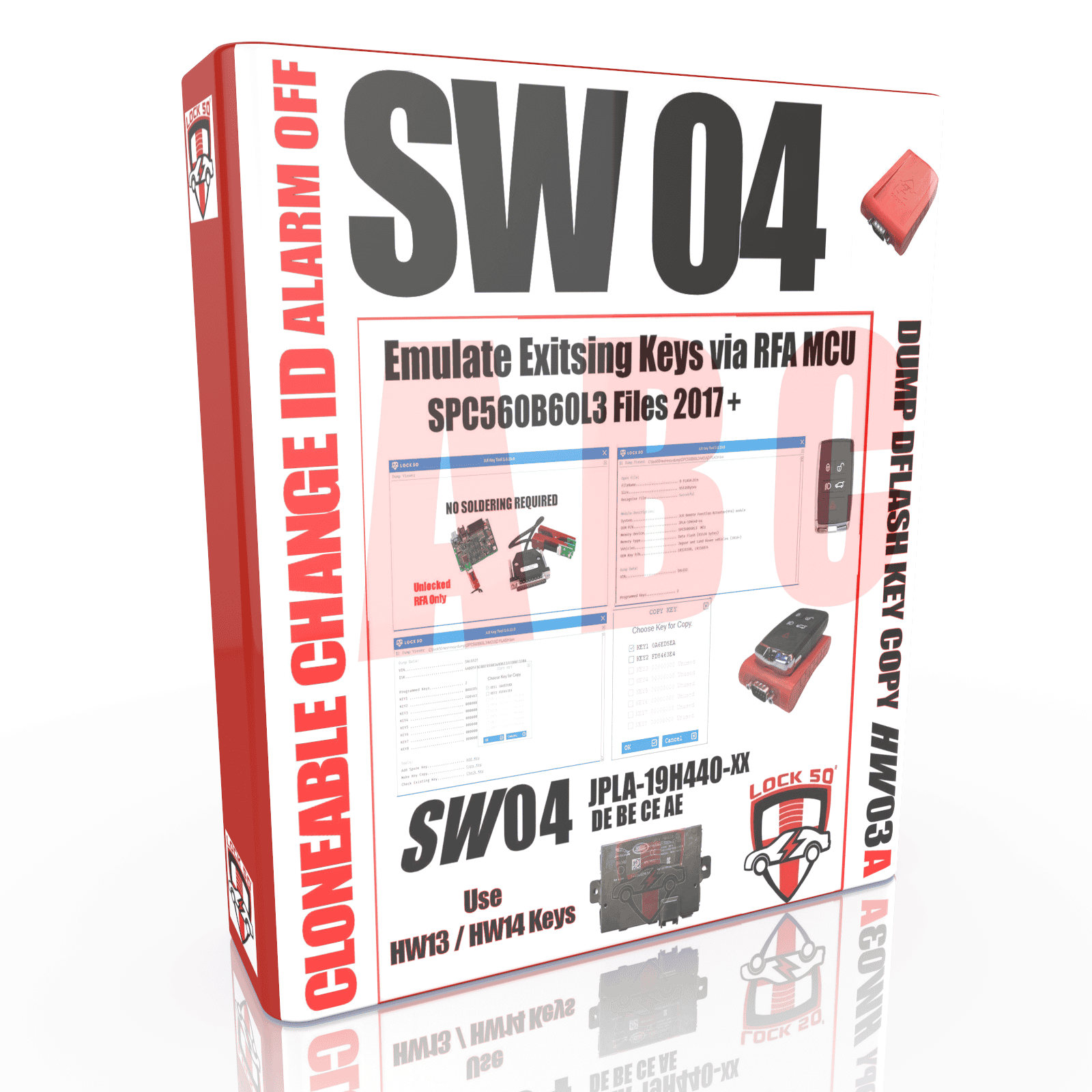 Module Included in the Lock50 HW01 Tool Software What is the SW04 for ...