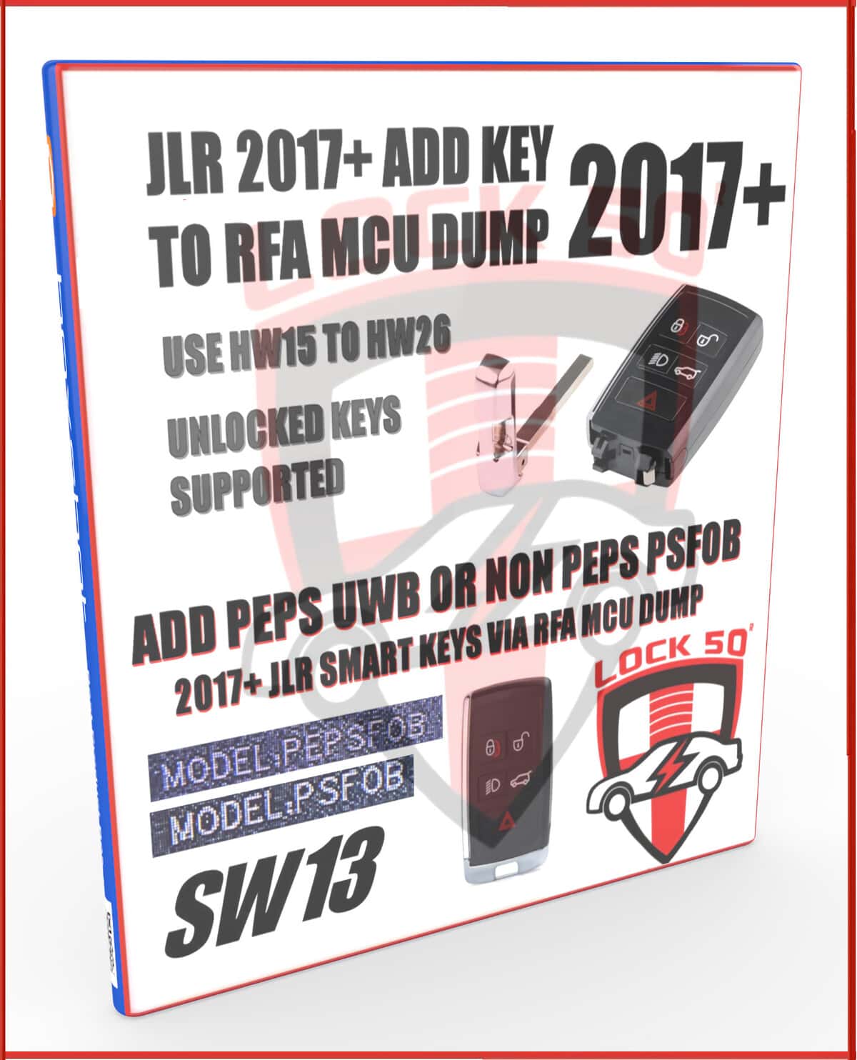 SW13 - Module Add JLR NCF29A1 PEPS UWB or PSFOB NON UWB Unlocked Keys ...