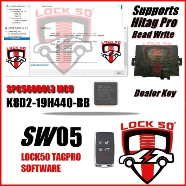 Lock50 JLR Transponder Key Copy & Unlocking & Change ID Emulator ...